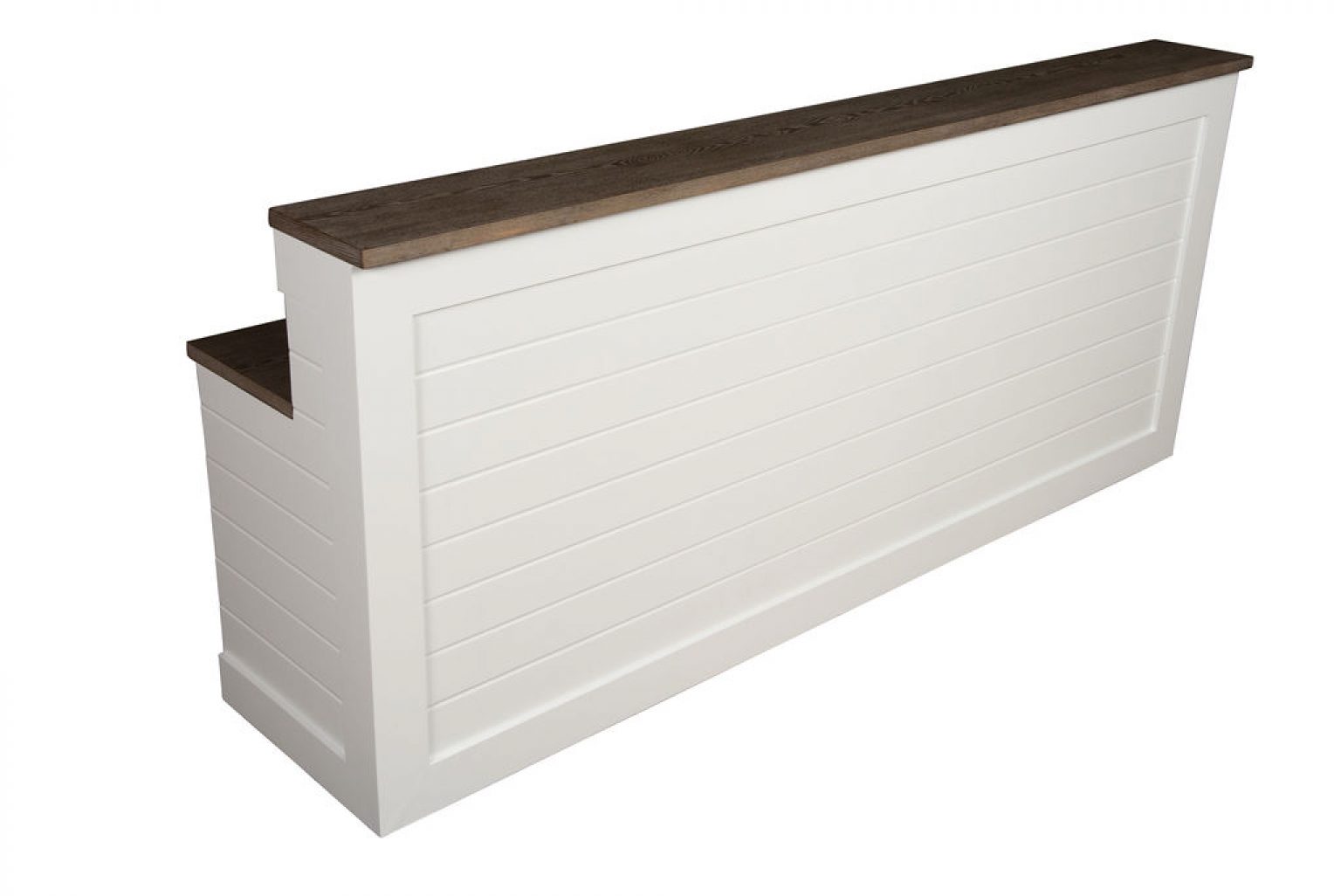 The Joanna Shiplap Bar with Driftwood Gray Oak Top - Plush Event ...